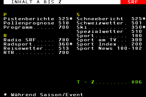 teletext.ch - SRF1 895